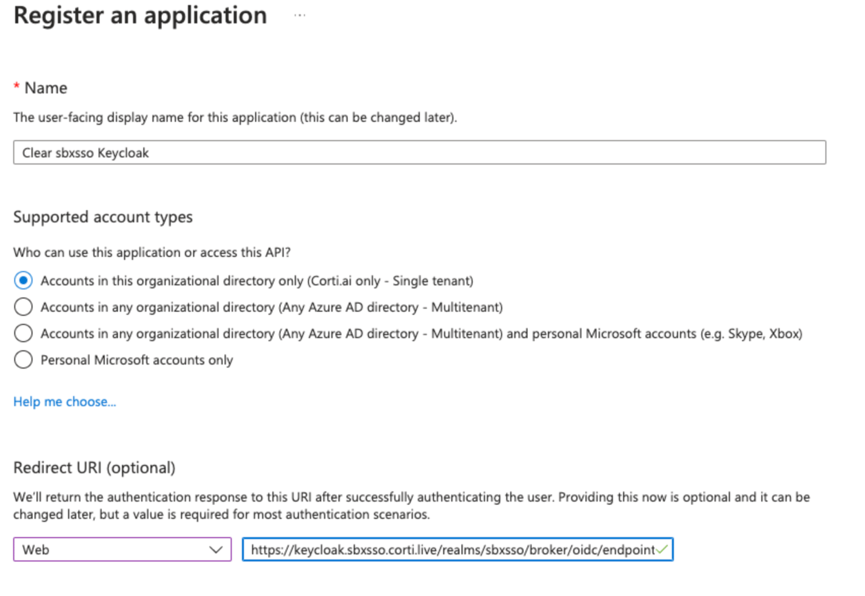 Setting up SSO